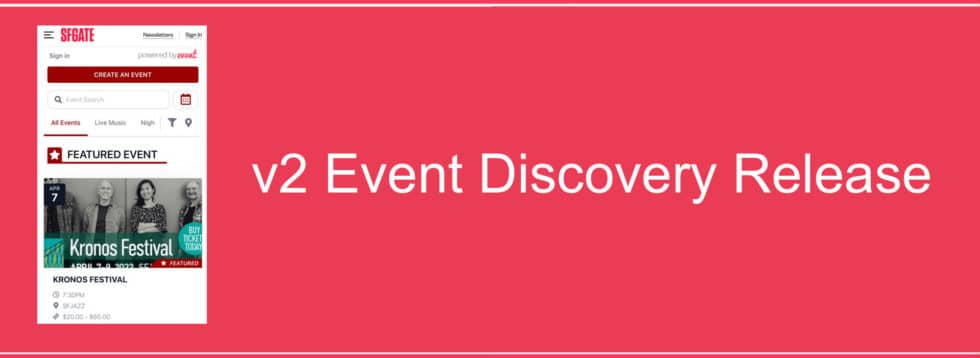 Evvnt rolls out v2 Event Discovery to 2,400+ sites | Evvnt